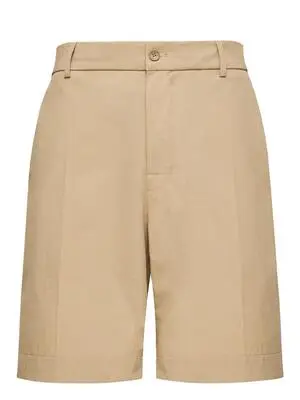 Moncler Seersucker Shorts - Beige