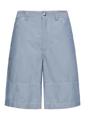 Moncler Chambray Cargo Shorts - Blue