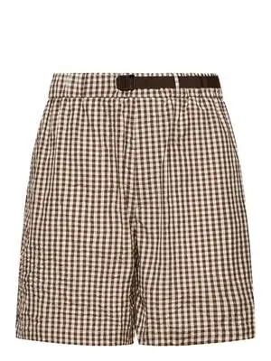 Moncler Vichy Cotton Blend Shorts - Multicolor