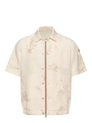 MONCLER Surf Print Short Sleeve Shirt