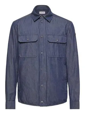 Moncler Denim Shirt Jacket - Blue