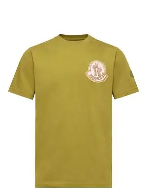 Moncler Logo Cotton T-Shirt Green