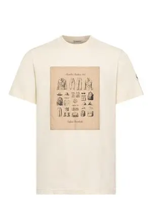 Moncler Safari Wardrobe Print Cotton T-shirt - White