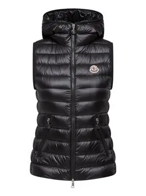 Moncler Glygosse Hooded Down Vest - Black