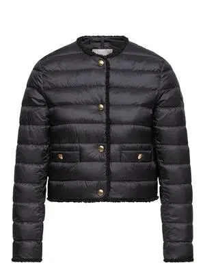 Moncler Fleurs Short Down Jacket - Black