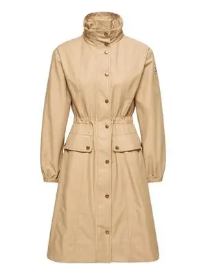 Moncler Rhododendron Hooded Long Parka - Beige