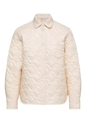 Moncler Diamond-quilted Padded Shirt Jacket - White