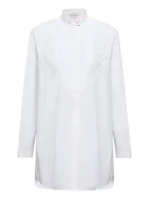 Moncler San Gallo Cotton Poplin Shirt - White
