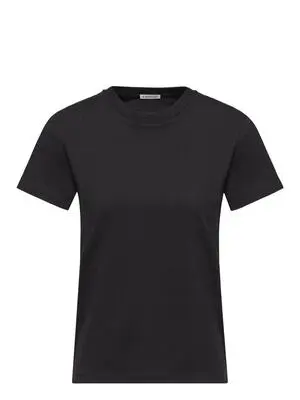 Moncler MONCLER COLLECTION Embroidered Logo Cotton T-Shirt Black