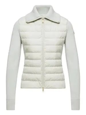 Moncler Padded Wool Zip-up Cardigan - Green