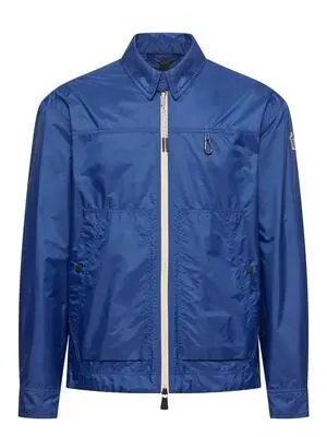 Moncler Brive Packable Shirt Jacket Blue