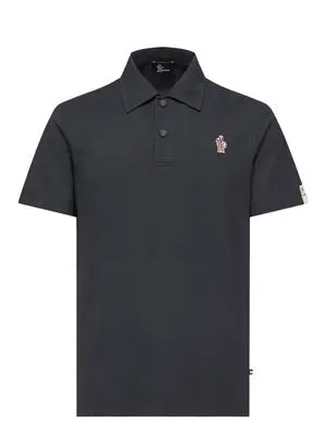 Moncler Logo Patch Polo Shirt - Blue