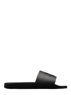 Moncler Basile Rubber Slides - Black