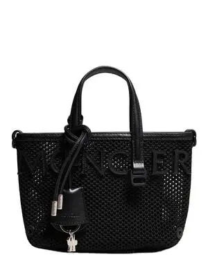 Moncler Very Mesh & Leather Tote Bag - Black