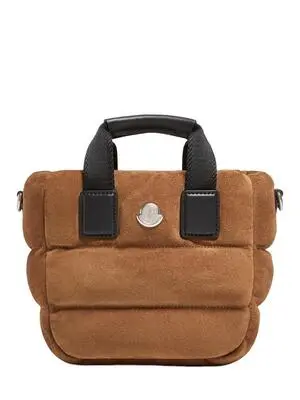 Moncler Caradoc Micro Suede Tote Bag - Brown