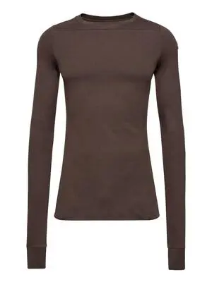 MONCLER + RICK OWENS Girder Long Sleeve Cotton T-shirt - Brown