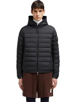 Moncler Galion Hooded Short Down Jacket - Black