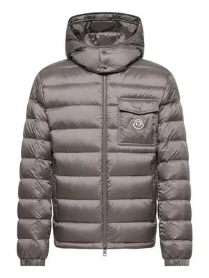 Moncler Verith Hooded Short Down Jacket - Grey