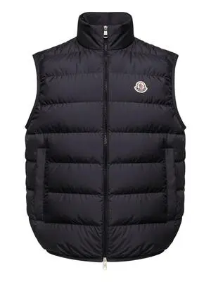 Moncler Contrin Quilted Down Vest - Blue