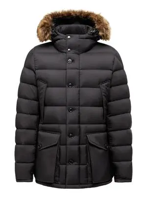 Moncler Clunye Hooded Mid-length Down Jacket - Black
