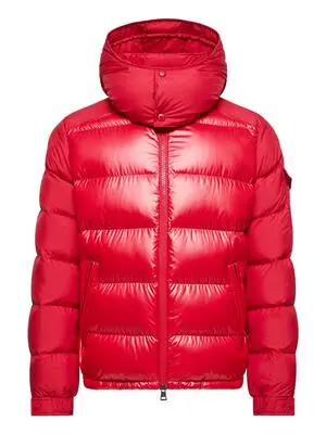 Moncler Moncler Maya Hooded Short Down Jacket Red