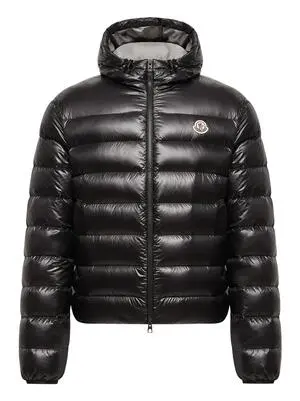 Moncler Forzo Hooded Packable Short Down Jacket - Black