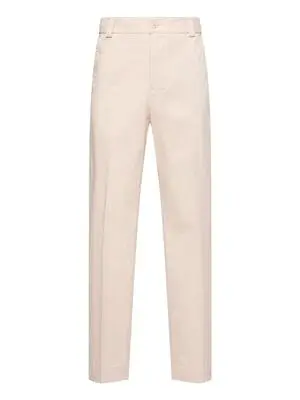 Moncler Tailored Cotton Stretch Pants - White
