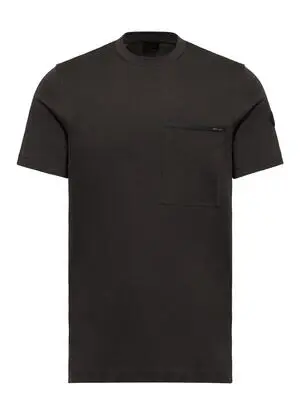 Moncler Cotton Jersey T-shirt With Chest Pocket - Black