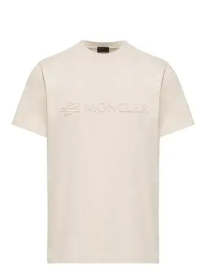 Moncler Logo Cotton T-Shirt White
