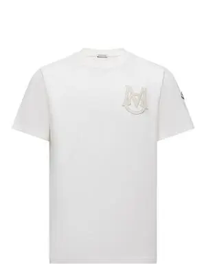 Moncler Monogram Cotton T-Shirt White