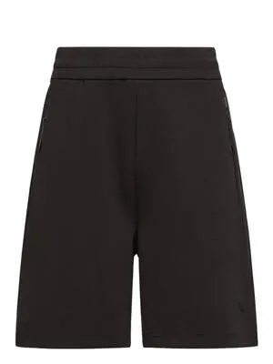Moncler Interlock Cotton Blend Shorts - Black
