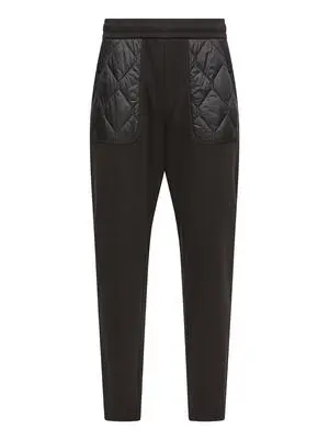 Moncler Cotton Blend Sweatpants - Black