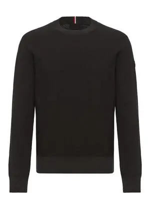 Moncler Cotton Knit Sweater Black