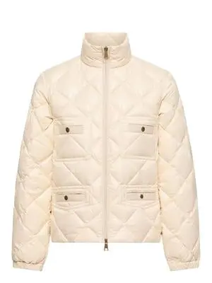 Moncler Lavaret Short Down Jacket - White