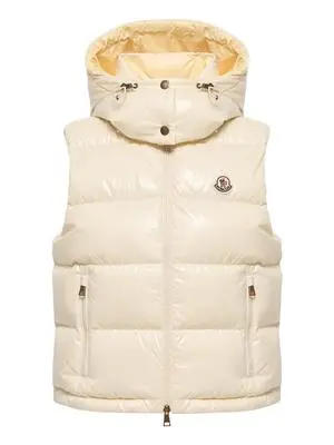 Moncler Moncler Niverolle Short Down Vest White