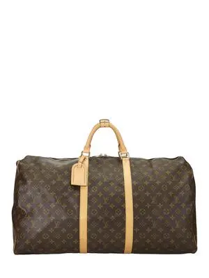 LOUIS VUITTON Monogram Keepall Bag 60 - Brown