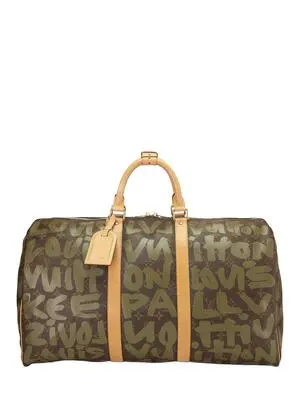 LOUIS VUITTON Stephen Sprouse X Monogram Graffiti Keepall 50 Bag - Green