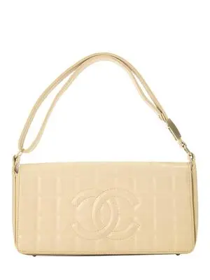Chanel Chocolate Bar Shoulder Bag - Beige