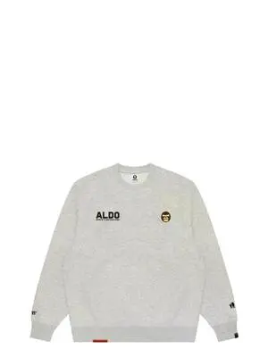 AAPE BY *A BATHING APE Moonface Logo-print Sweatshirt - Grey