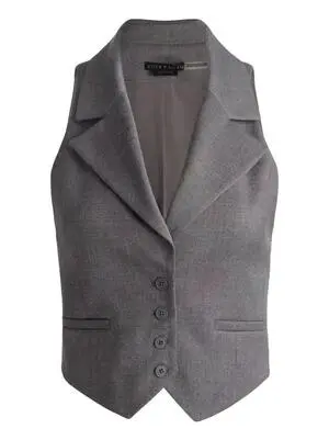 ALICE + OLIVIA Erica Notched-lapels Top