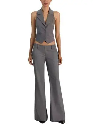 Alice + Olivia Emryn Low-rise Flared Trousers - Grey