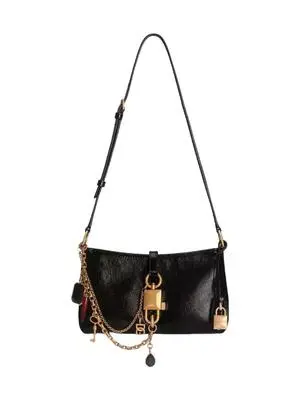 Dolce & Gabbana Lock Shoulder Bag In Calfskin - Black