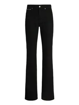 DOLCE & GABBANA Dolce & Gabbana Black Cotton 5-Pocket Denim Trousers