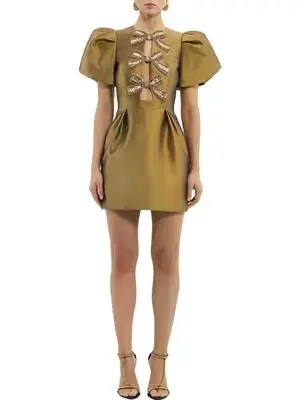 Rebecca Vallance Venus Mini Dress - Gold