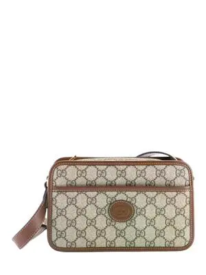 GUCCI Gucci GG Coated Canvas Mini Camera Bag