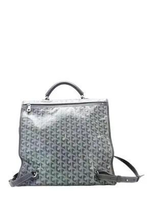 Goyard Saint Leger Briefcase Coated Canvas Backpack - Grey