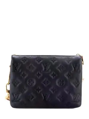 LOUIS VUITTON Coussin Bag Monogram Embossed Lambskin Bb Crossbody Bag - Black