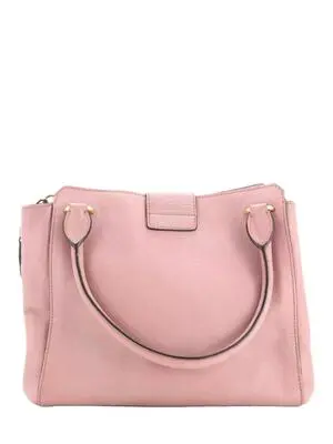 Burberry Burberry Buckled Leather Medium Tote Bag Pink