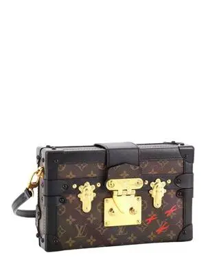LOUIS VUITTON Petite Malle Monogram Canvas Clutch Bag - Brown
