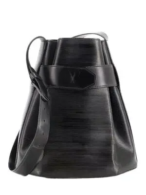 LOUIS VUITTON Vintage Sac D'epaule Handbag Epi Leather Pm Bucket Bag - Black